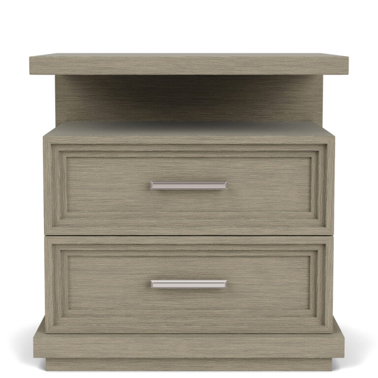 Two Drawer Nightstand – Bronze Lady Home Furnishings